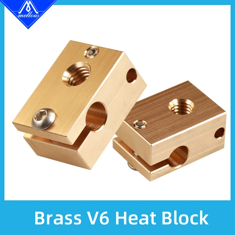 Mellow NF V6 Brass Heater Block High Quality All-metal Dual Extrusion ...