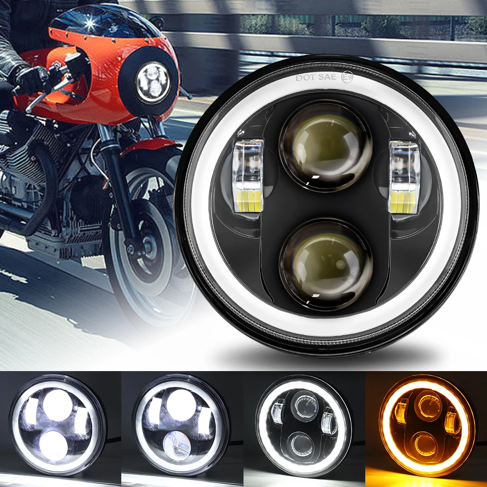 5-75-Inch-LED-Round-Motorcycle-Headlight-With-H-L-Beam-For-Harley ...