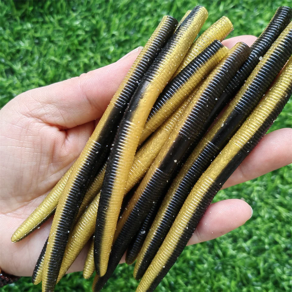 MUKUN 10 piezas/lote señuelos de pesca cebos de silicona 5,4 g/7,4 g ...