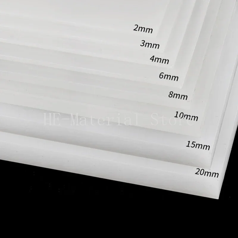 1-3Pcs-White-Polypropylene-Sheet-PP-Plate-Plastic-Board-Thick-2mm-20mm ...