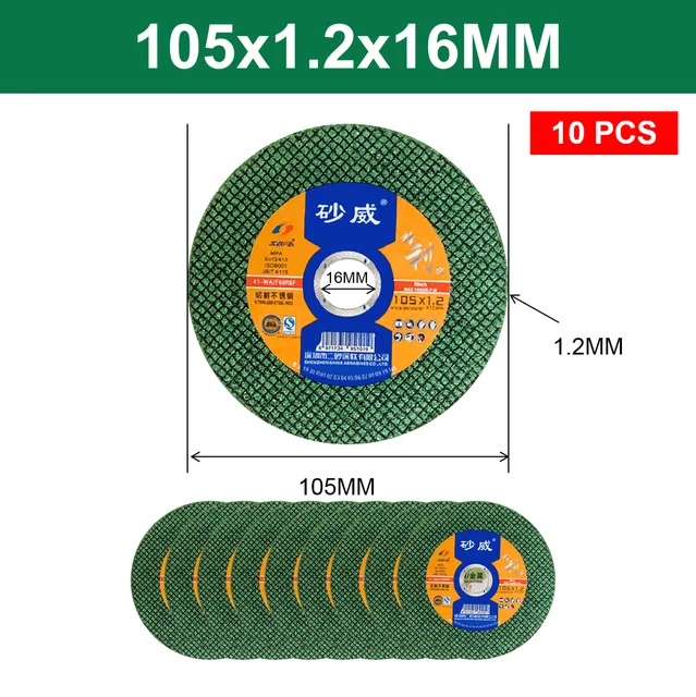 105mm 125mm 150mm Resin Cutting Disc 16mm Bore Cut Off Wheel Angle ...