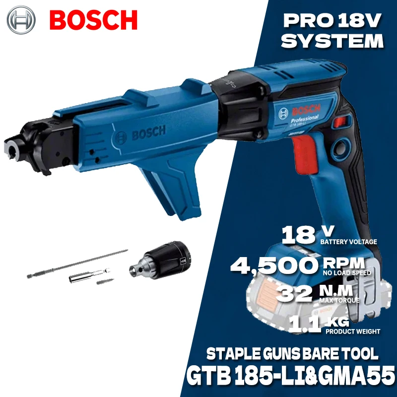 Bosch-GTB-185-LI-Nail-Gun-Cordless-Drywall-Screw-Screwdriver-Brushless ...