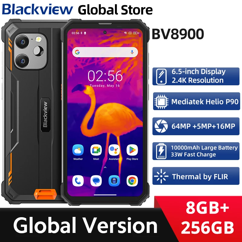 Blackview-BV8900-Rugged-Android-13-6-5-Display-8GB-256GB-Helio-P90 ...