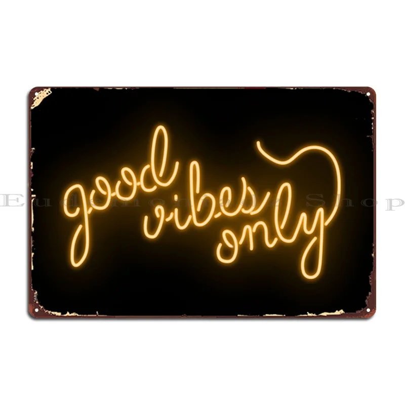 Good-Vibes-Neon-Sign-Metal-Plaque-Poster-Decoration-Cinema-Club-Funny ...
