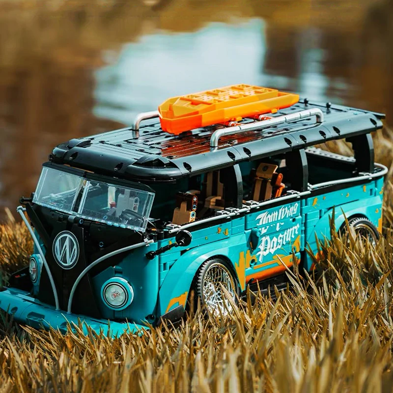Technical-Low-Camping-Bus-Van-Buliding-Blocks-High-Tech-T1-Camper-Car ...