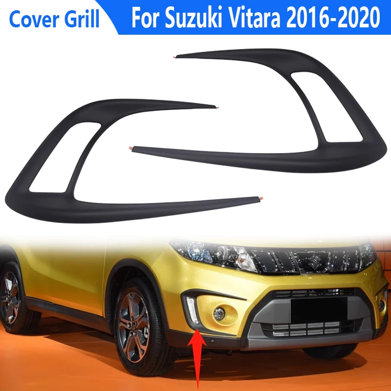 Car-Front-Fog-Light-Cover-Grill-For-Suzuki-Vitara-2016-2020-Daytime ...