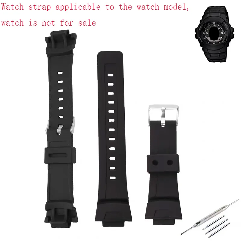 16mm men's resin watch strap accessories for Casio G-100 G101 200 GW ...