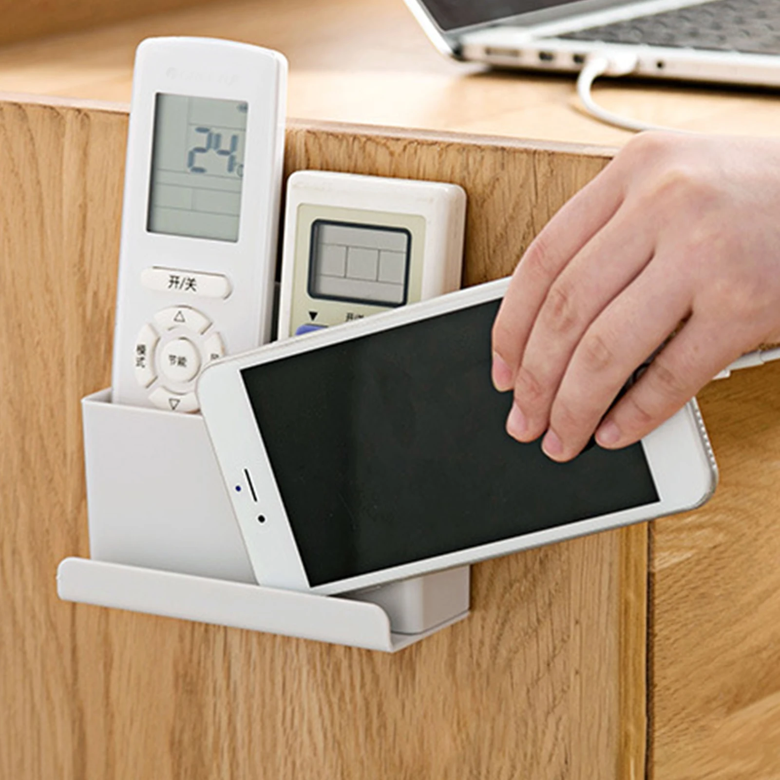 Remote-Control-Holder-Organiser-Self-Adhesive-Wall-Mounted-Remote ...