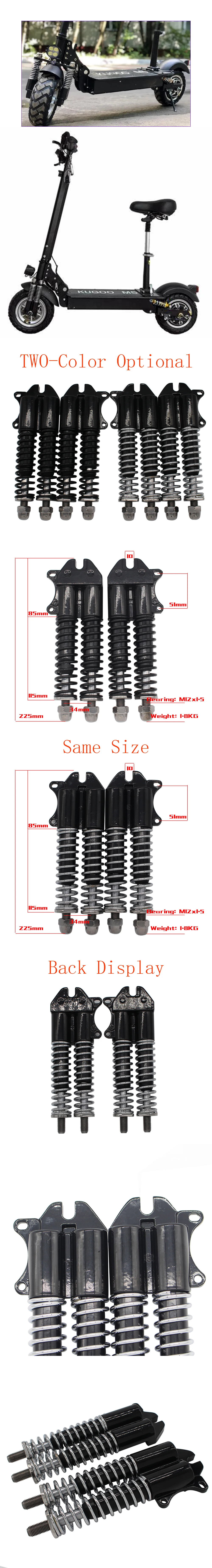 FLJ T11 2400W Electric Scooter Front Double Drive Hydraulic Shock ...