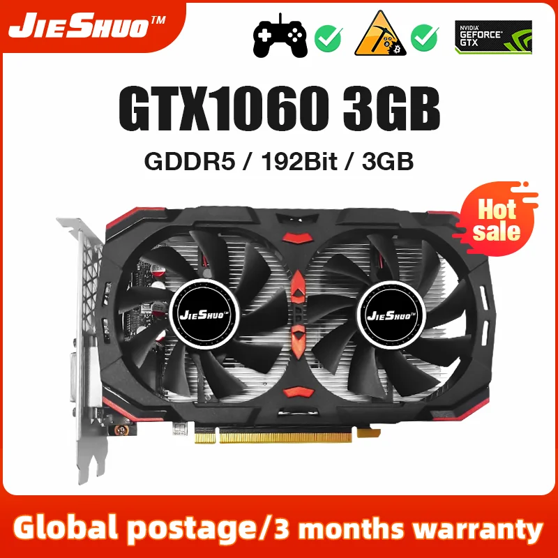 JIESHUO-NVIDIA-GT-1060-3GB-1152s-ideo-graphics-card-GDDR5-192bit-GPU ...