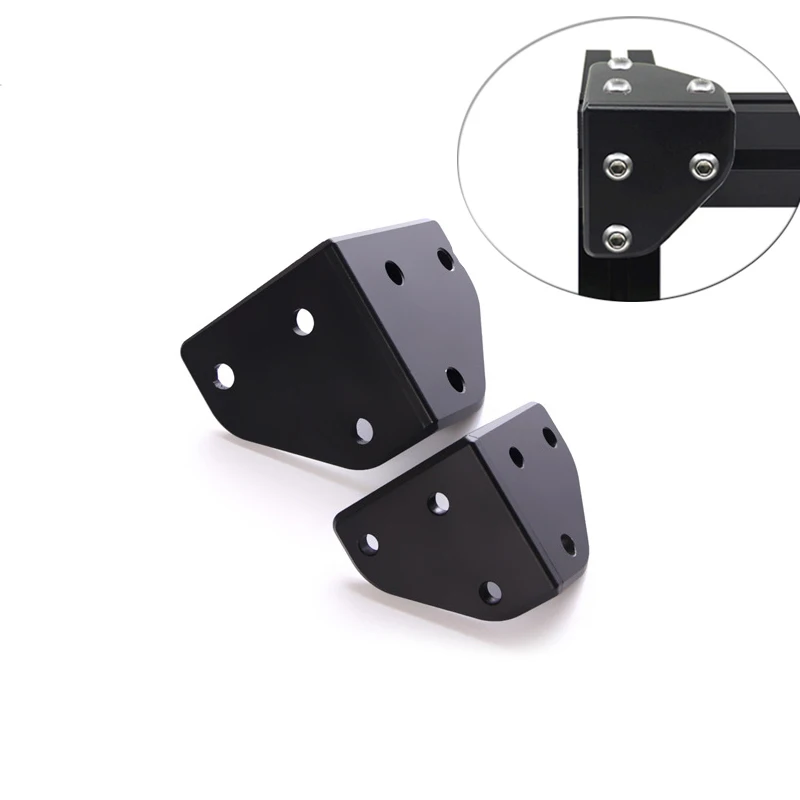 4pcs 3030 M6 4040 M8 Right-angle Outer Connecting Plate, Black Cast ...