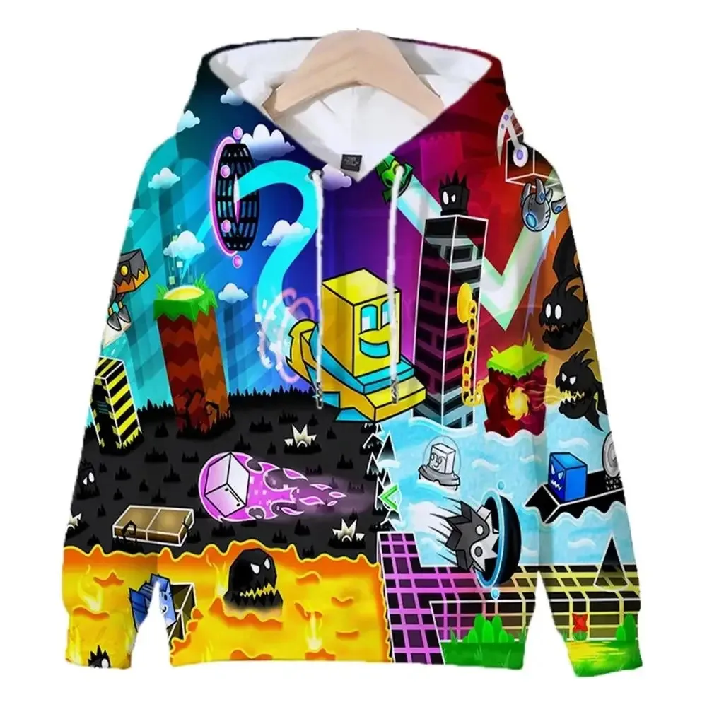 Children-Boys-Girls-Hoodie-Tops-Kids-Geometry-Dash-Hoodies-3D-Printed ...