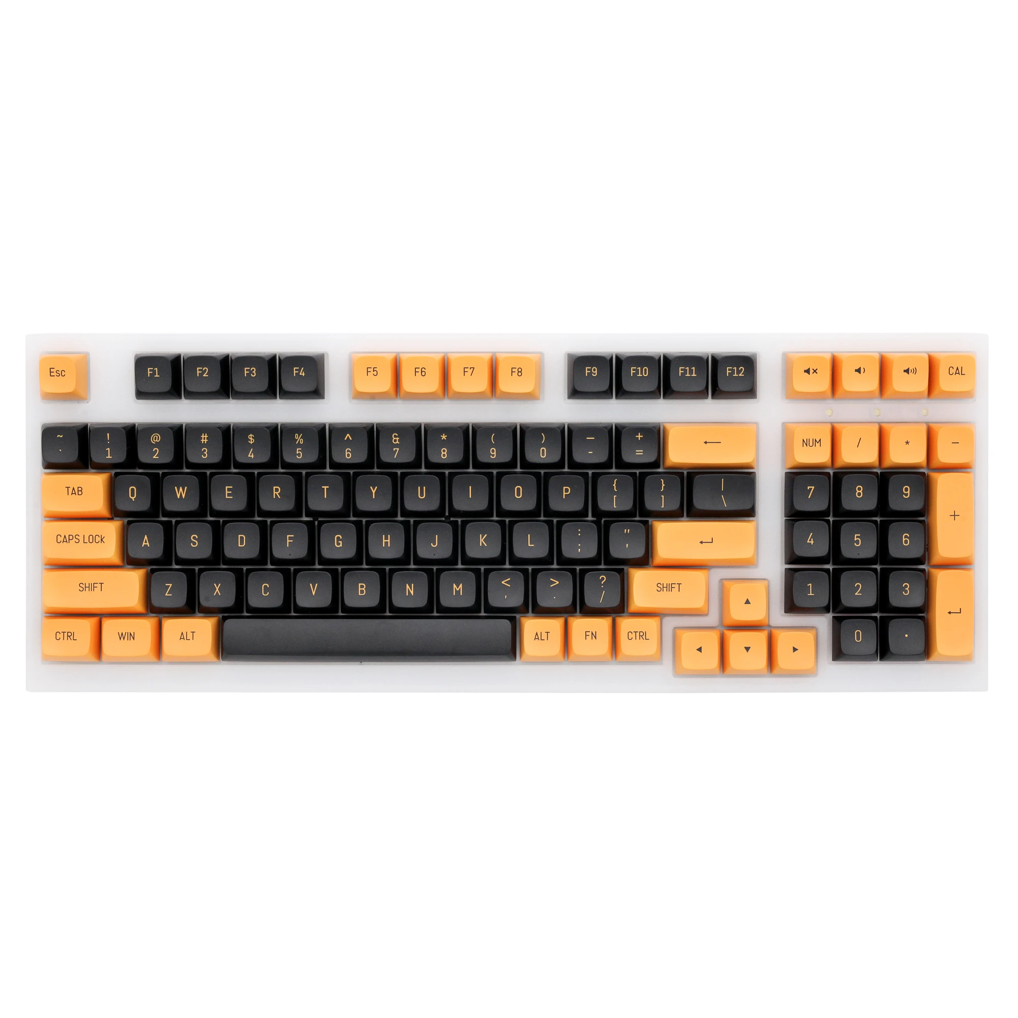 GKs CSA PBT 더블샷 키캡, DIY 게이밍 기계식 키보드 CSA 프로파일, BM60 BM68 BM80 BM65 오렌지 ...