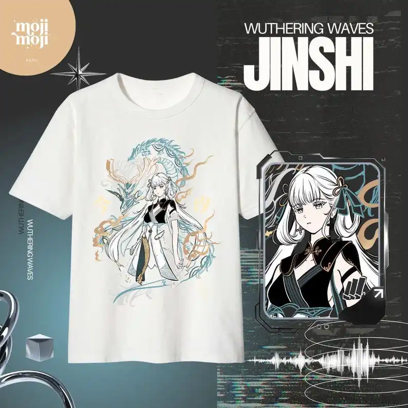 FRONT JINSHI SHIRT Wuthering Waves tshirt Wuthering Jinshi Merch Kuro ...