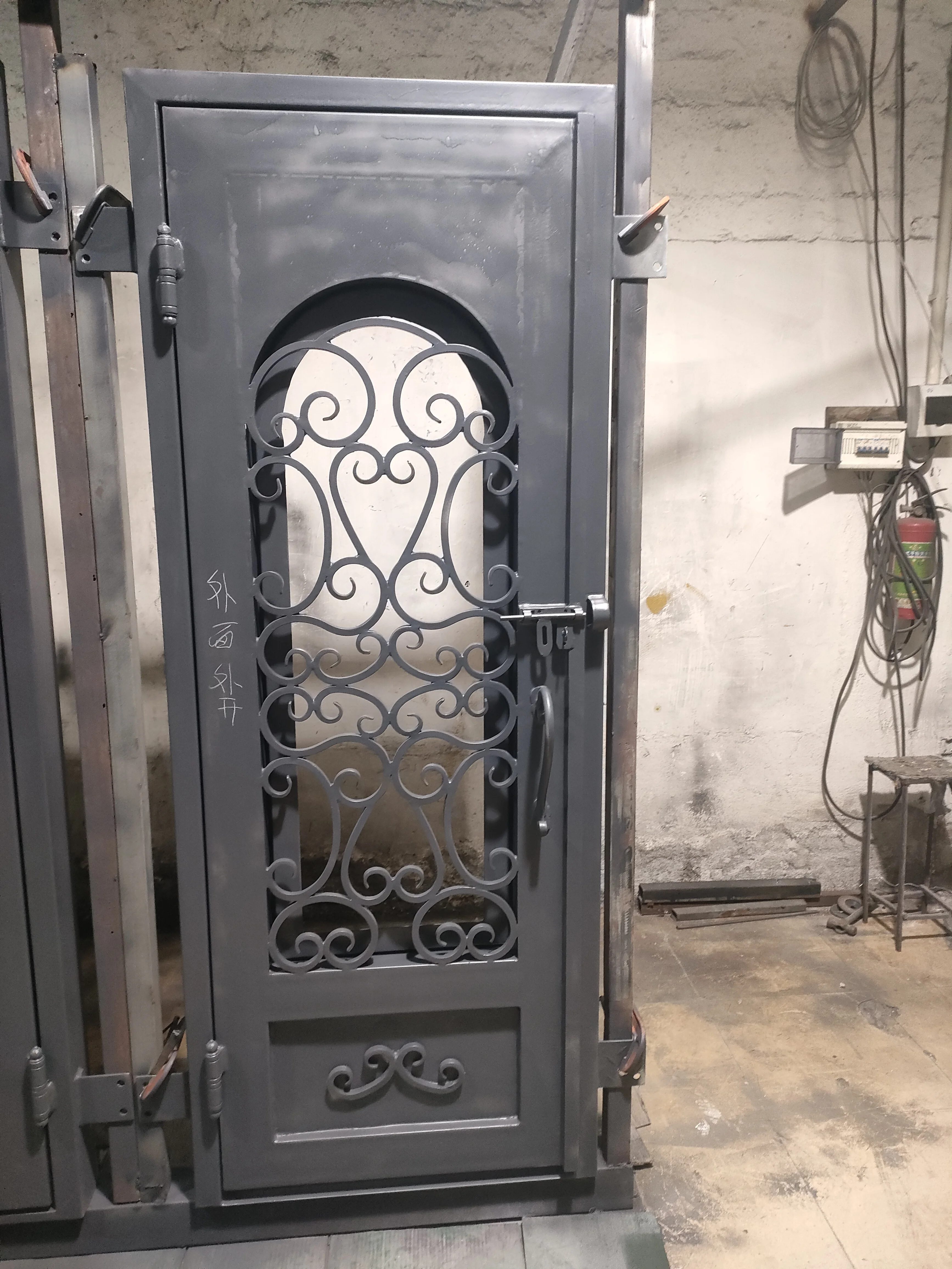 Hurricane Wrought Iron Window