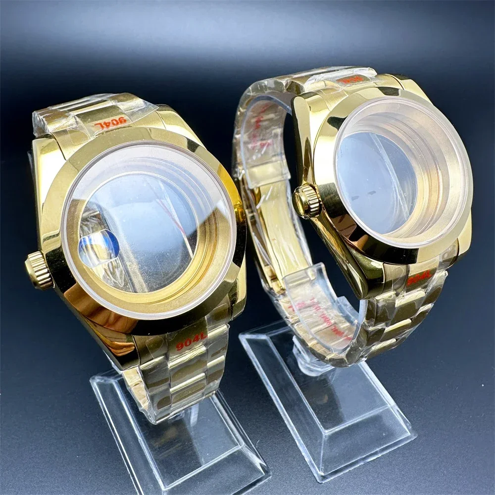 36mm-PVD-Gold-Watch-Case-Stainless-Steel-Strap-Oyster-Case-Sapphire ...