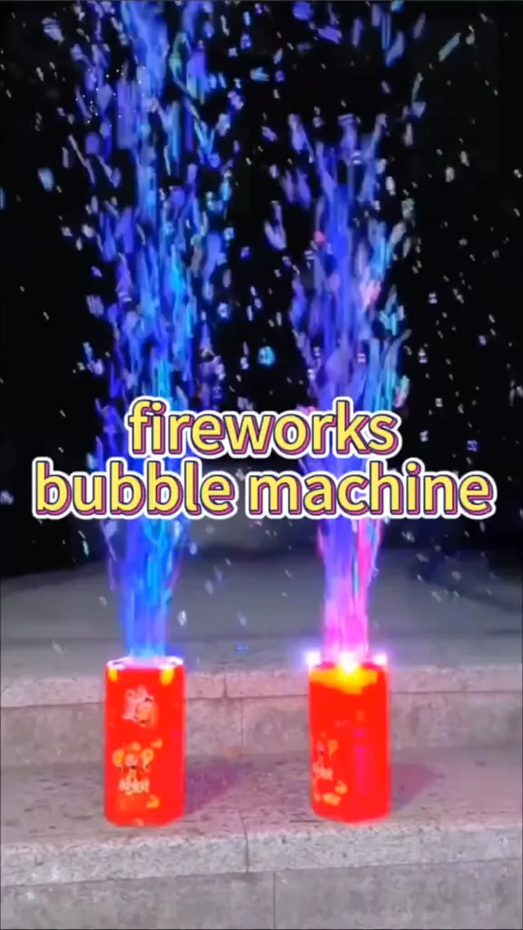 Bubble Machine 20 Holes Rechargeable Automatic Bubble Maker with Lights ...