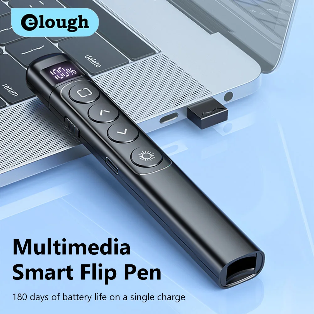 Wireless-Presenter-PPT-Page-Turner-USB-Laser-Pointer-Infrared-Remote ...