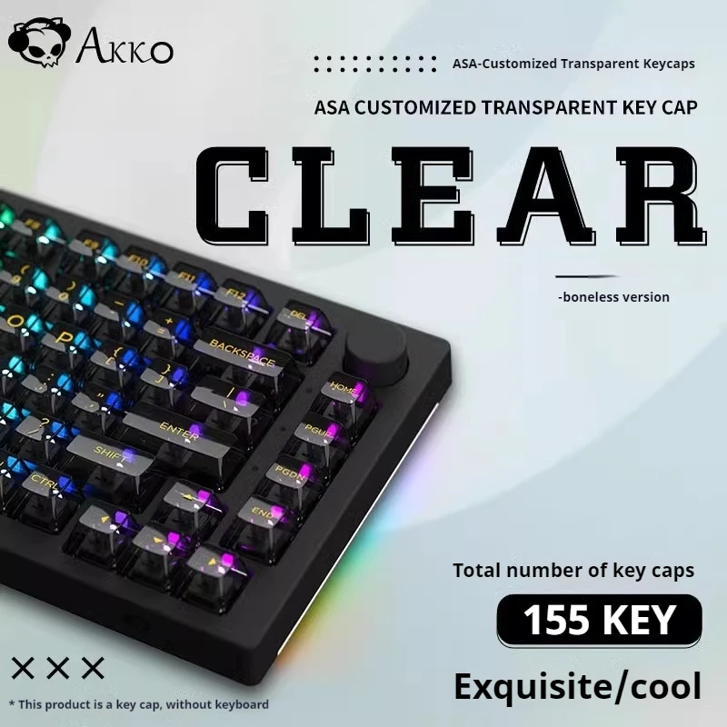 Akko-Clear-Transparent-Key-Cap-Ice-Cube-Sense-ASA-Altura-Conjunto ...