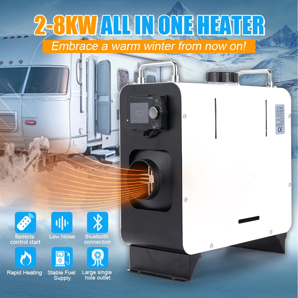 12V24V220V All-on-one Diesel Air Heater Bluetooth Control Diesel Heater ...