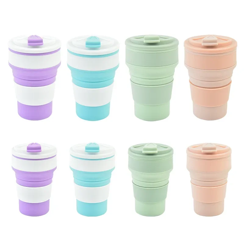350ML-500ML-Silicone-Folding-Cup-Collapsible-Mug-With-Cover-Coffee-Mug ...