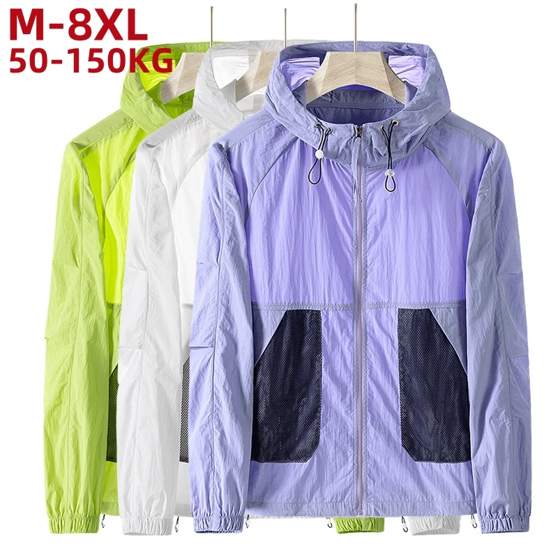 Summer-Skin-Coats-Men-Ultra-Light-UV-Sun-Protection-Big-Size-Hooded ...