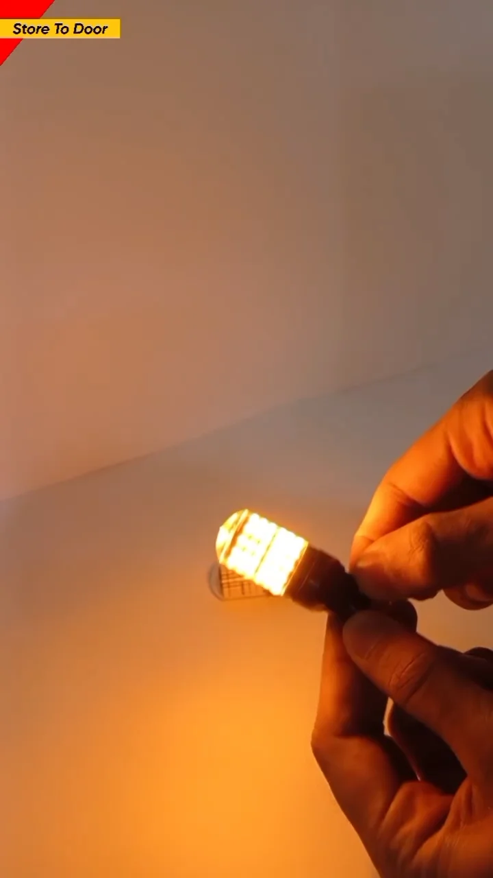 LED Indicator Two Colors Light Orange + White Bulbs For Cars In 7443 ...