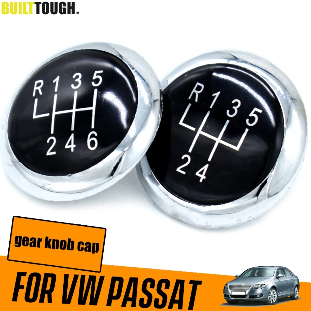 5/6 Speed Car Gear Knob Cap Cover Chrome Shifter Head Cover For VW ...