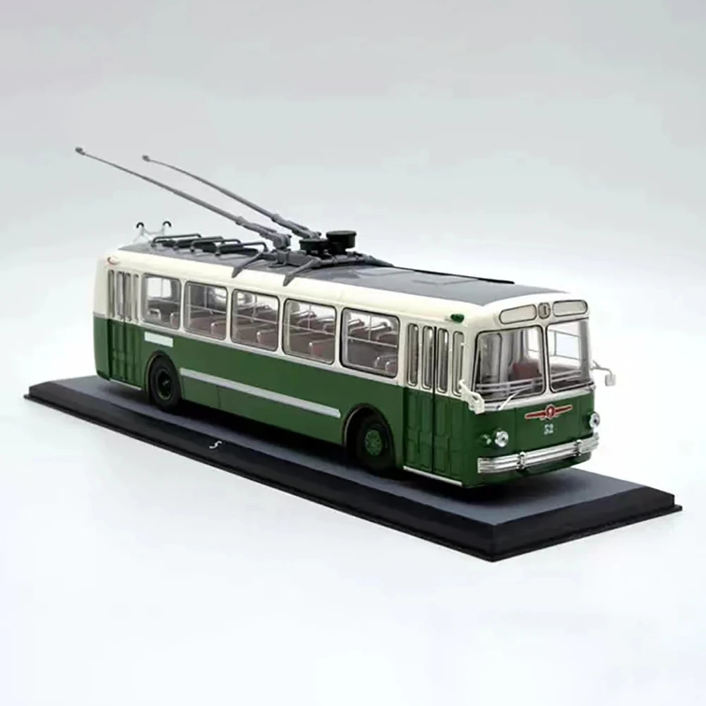 Die-cast-1-43-Scale-Russian-Classic-Bus-ZIU-5-Trolleybus-Bus-Simulation ...