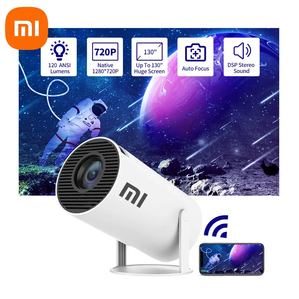 2023 Xiaomi Projector 4K Android 11 Dual Wifi 6 HY300 Home Theater BT5 ...