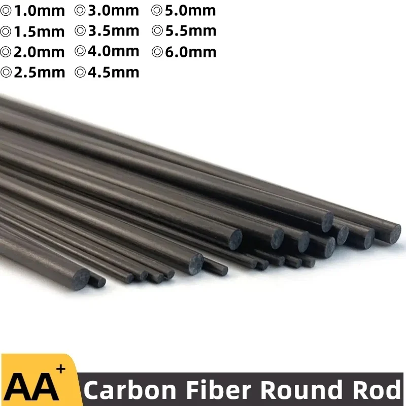 Carbon-Fiber-Solid-Round-Rods-Lenght-500mm-Diameter-1MM-2MM-3MM-4MM-5MM ...