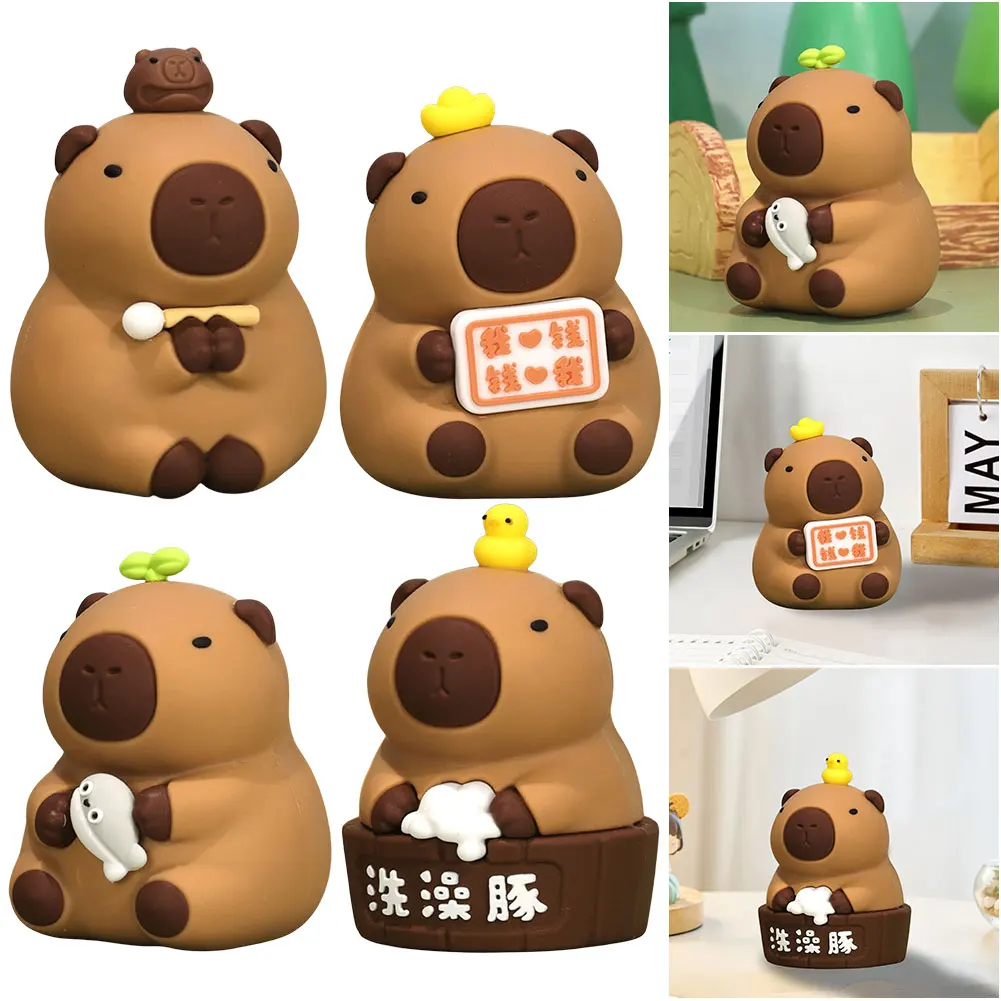 Small-Capybara-Figurines-Cartoon-Capybara-Animal-Ornament-Creative ...