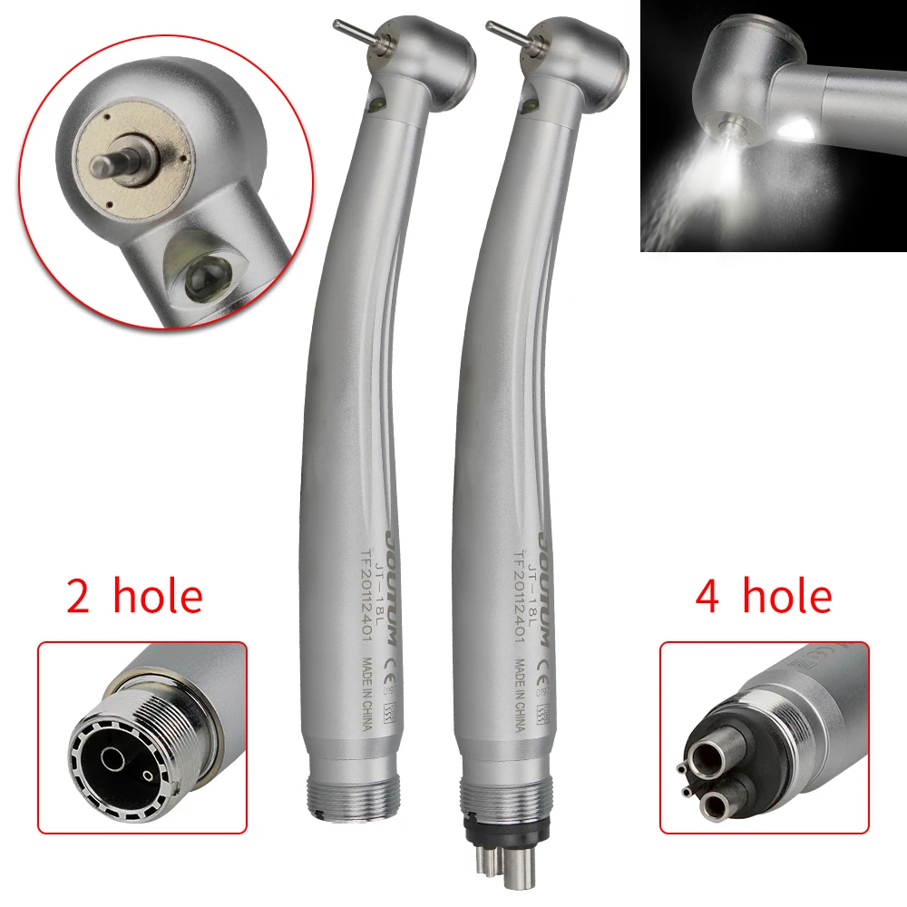 Dental High Speed Handpiece Led Self-power E-generator Fiber Optic Push ...
