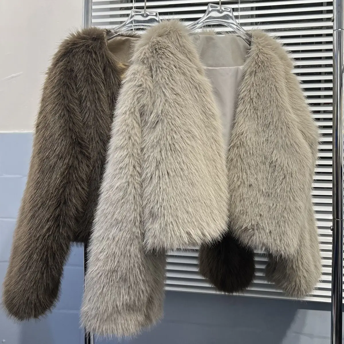 Women Fake Fur Coat Loose Temperament Winter New Fashion Trend Long ...