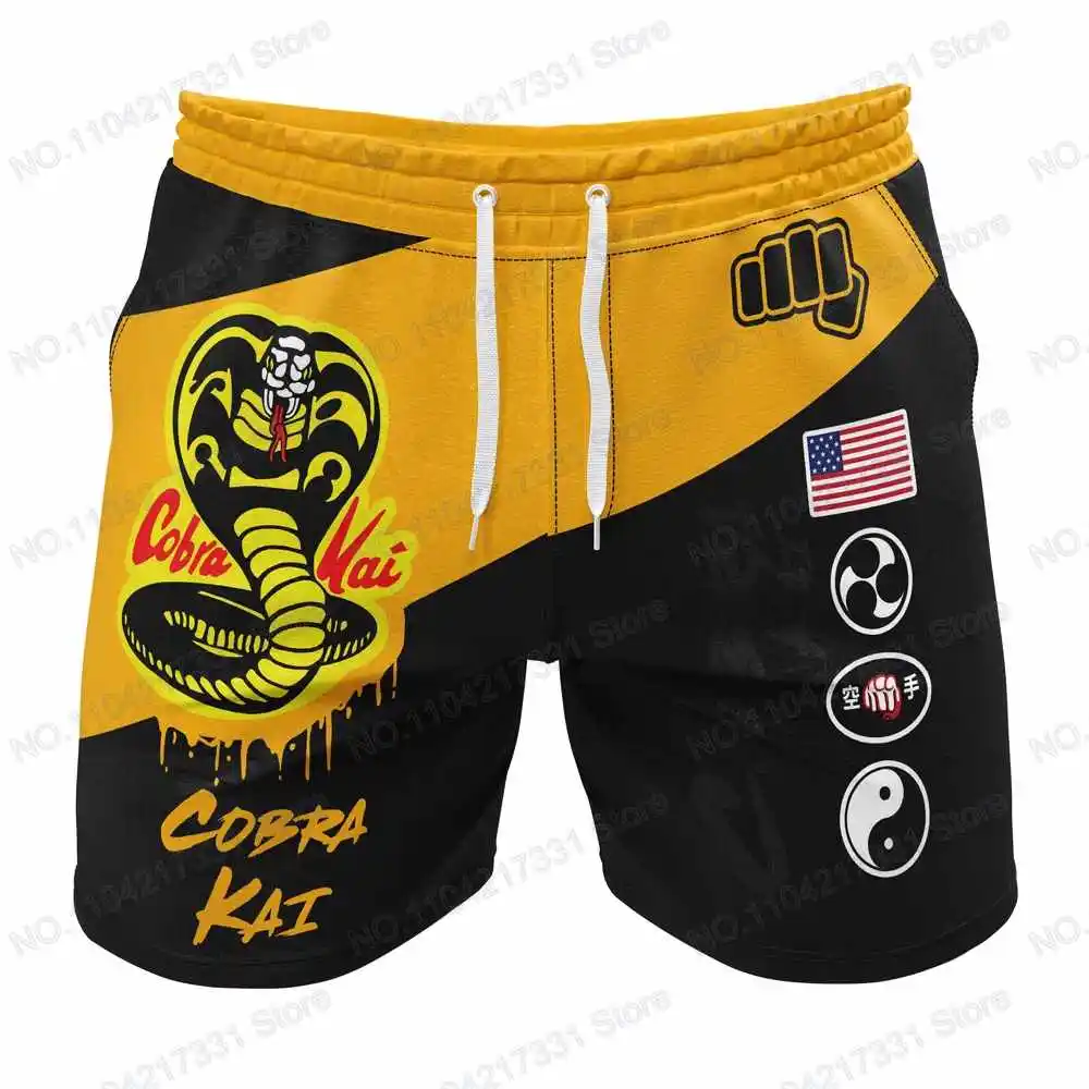 Cobra-Kai-Cartoon-Anime-Rash-Guards-Surfing-Jersey-Beach-Shorts ...