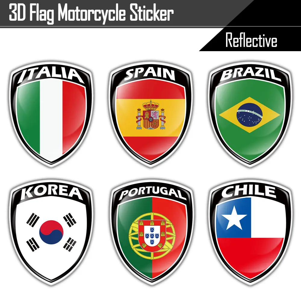 3D-Reflective-Flag-Sticker-Motorcycle-Parts-Car-Decal-UK-Italy-France ...