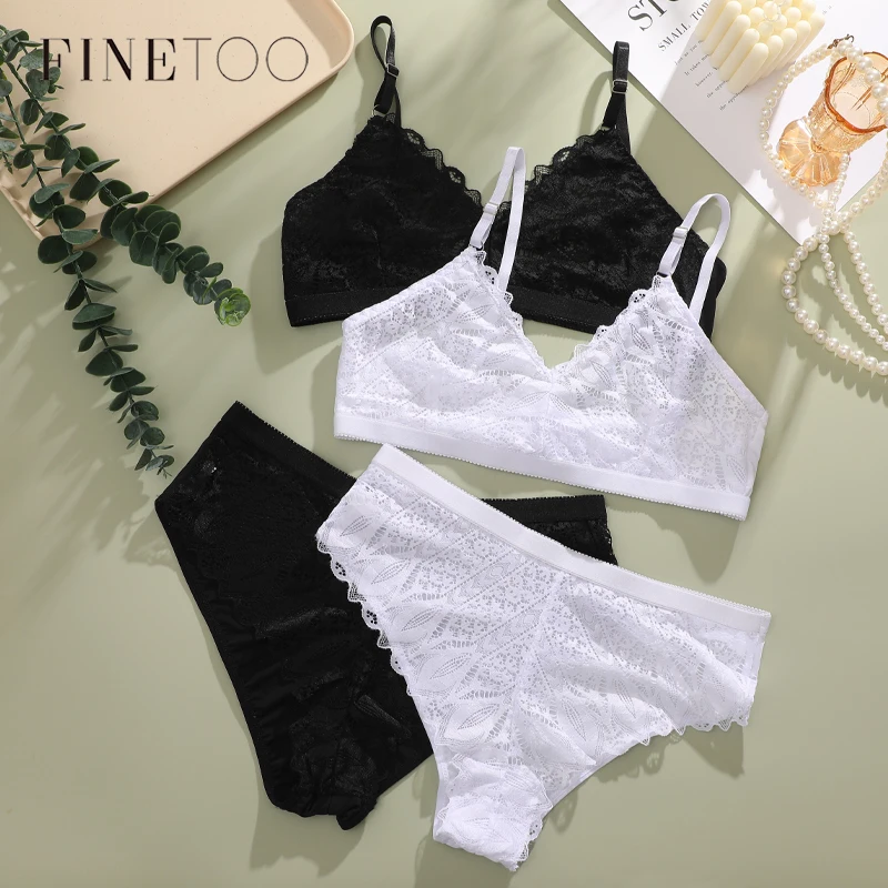 FINETOO-Women-Sexy-Lingerie-Set-Sexy-Lace-Transparent-Underwear-Set ...