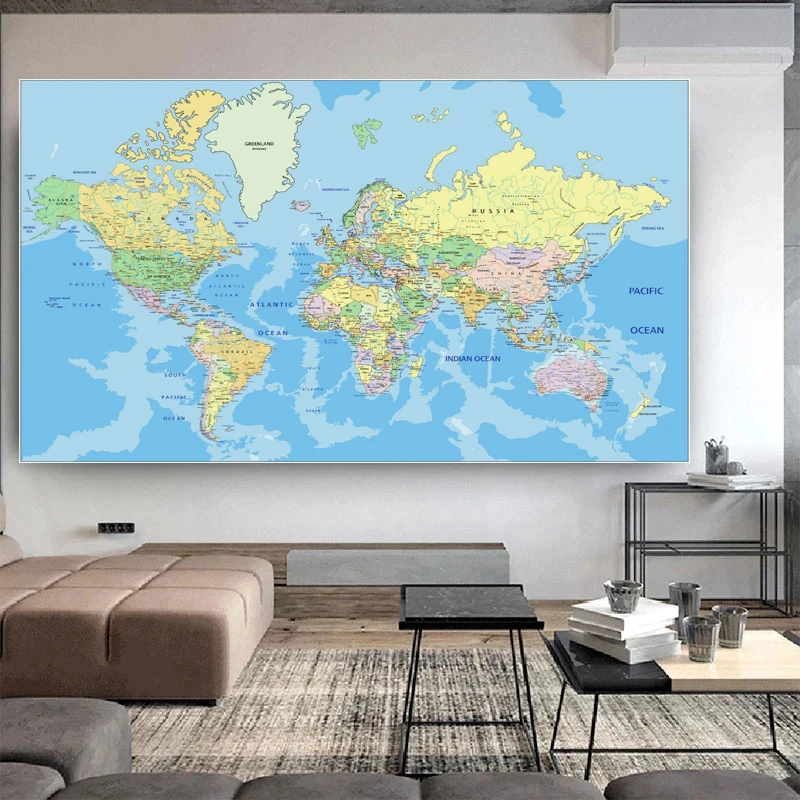World Map Decal Giant