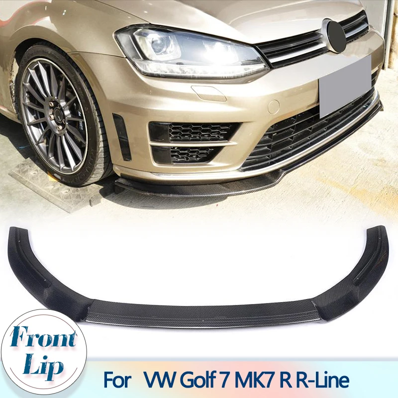 Front-Bumper-Lip-Spoiler-For-Volkswagen-VW-Golf-7-VII-MK7-R-R-LINE ...
