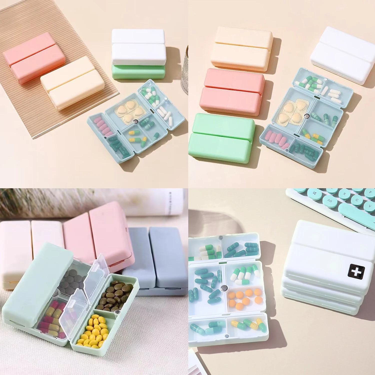 Magnetic-Weekly-Pill-Box-7-Days-Foldable-Travel-Medicine-Holder-Pill ...