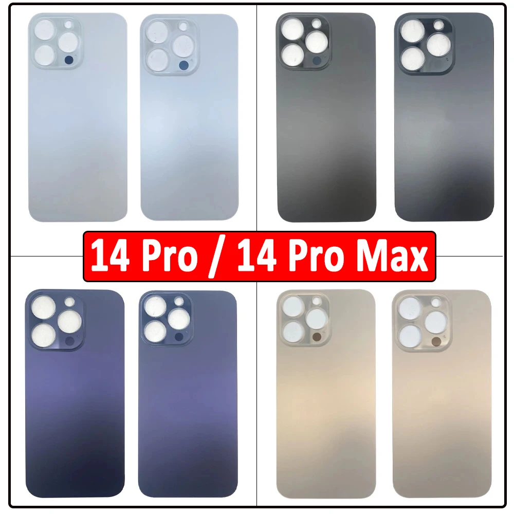 Cubierta-trasera-de-cristal-para-iPhone-14-Pro-Max-parte-de-repuesto-de ...