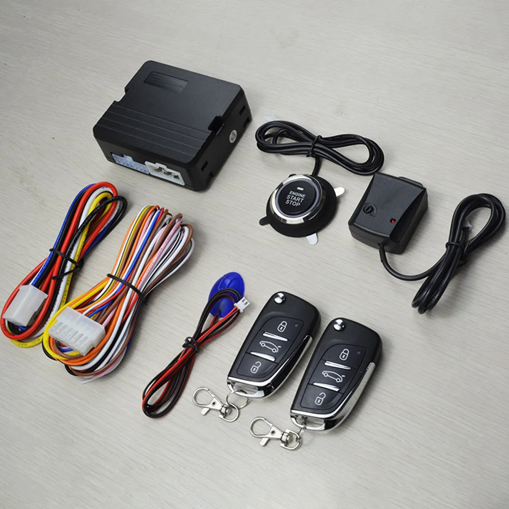 Burglar Alarm One Button Engine Start Car Auto Vehicle Vibration Alarm ...