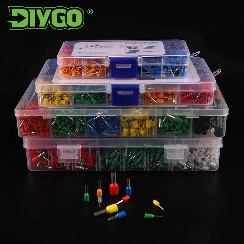 Boxed-VE-Tubular-Crimp-Terminal-Electrical-Wire-Insulated-Terminator ...