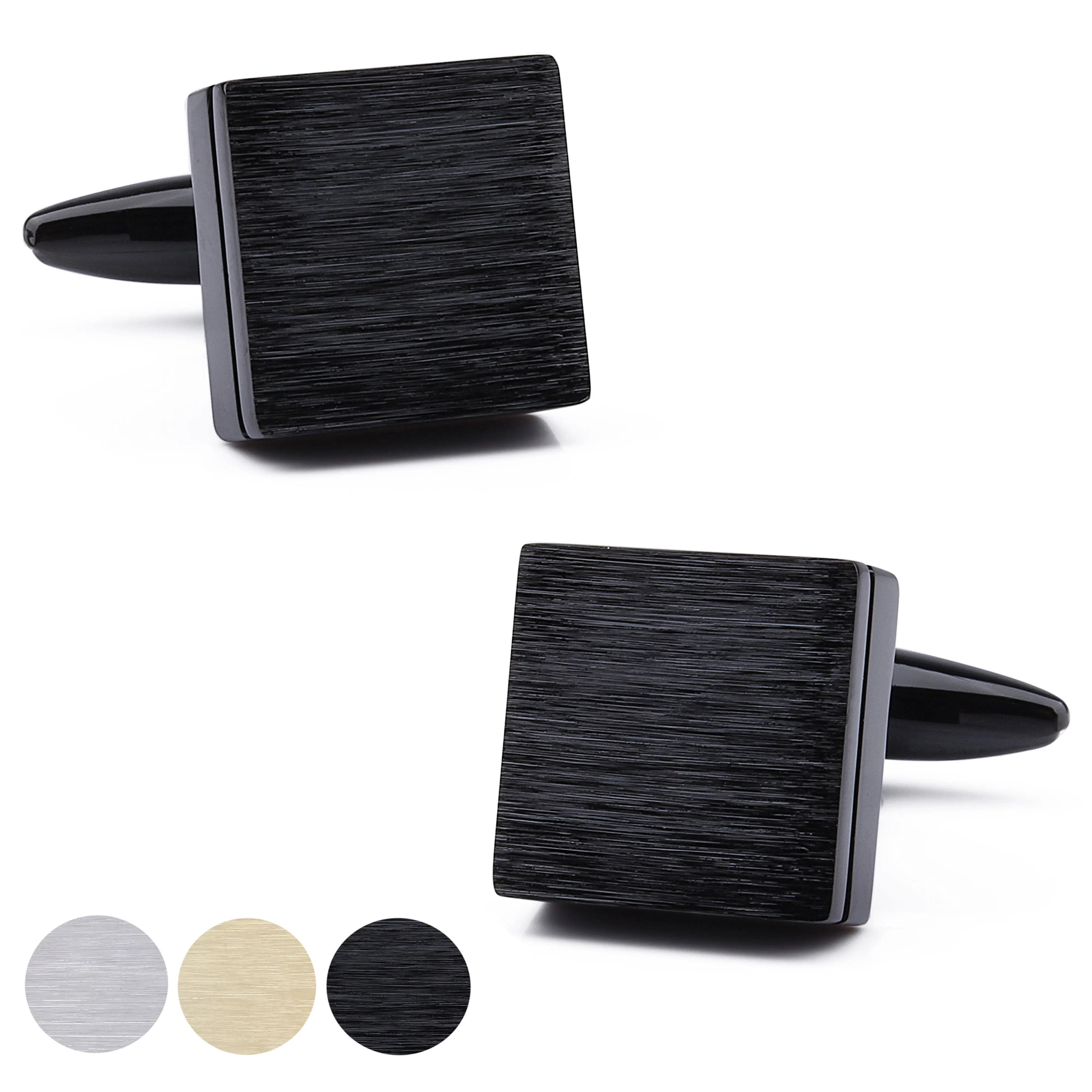 Hawson Fashion Ip Black Cufflinks Gun Metal Men French Cufflinks Shirt ...