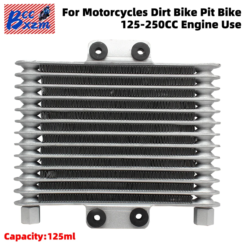Motorcycle-Aluminum-Oil-Cooler-Radiator-125ml-Universal-Cooling ...