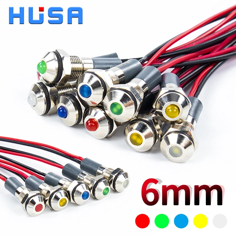 1PCS-6mm-Metal-LED-Warning-Indicator-Light-Signal-Lamp-Pilot-With-Wire ...
