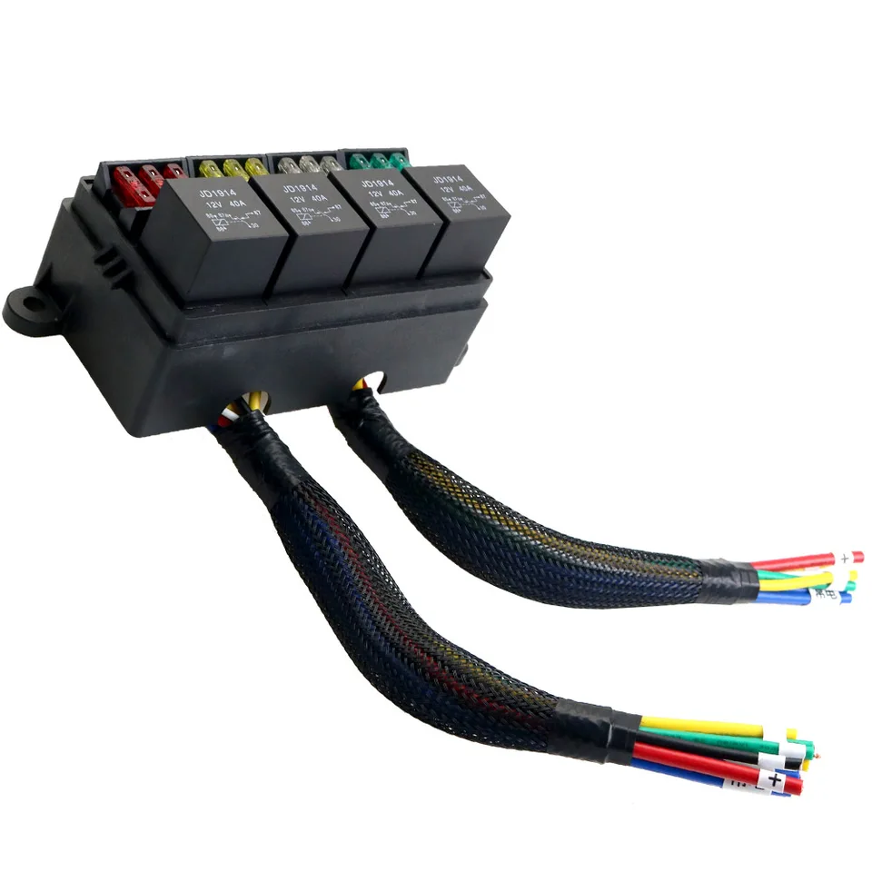 Relay Box 12V 12 Way Automotive Fuse And , 8 Relays 12 ATC/ATO Blade ...