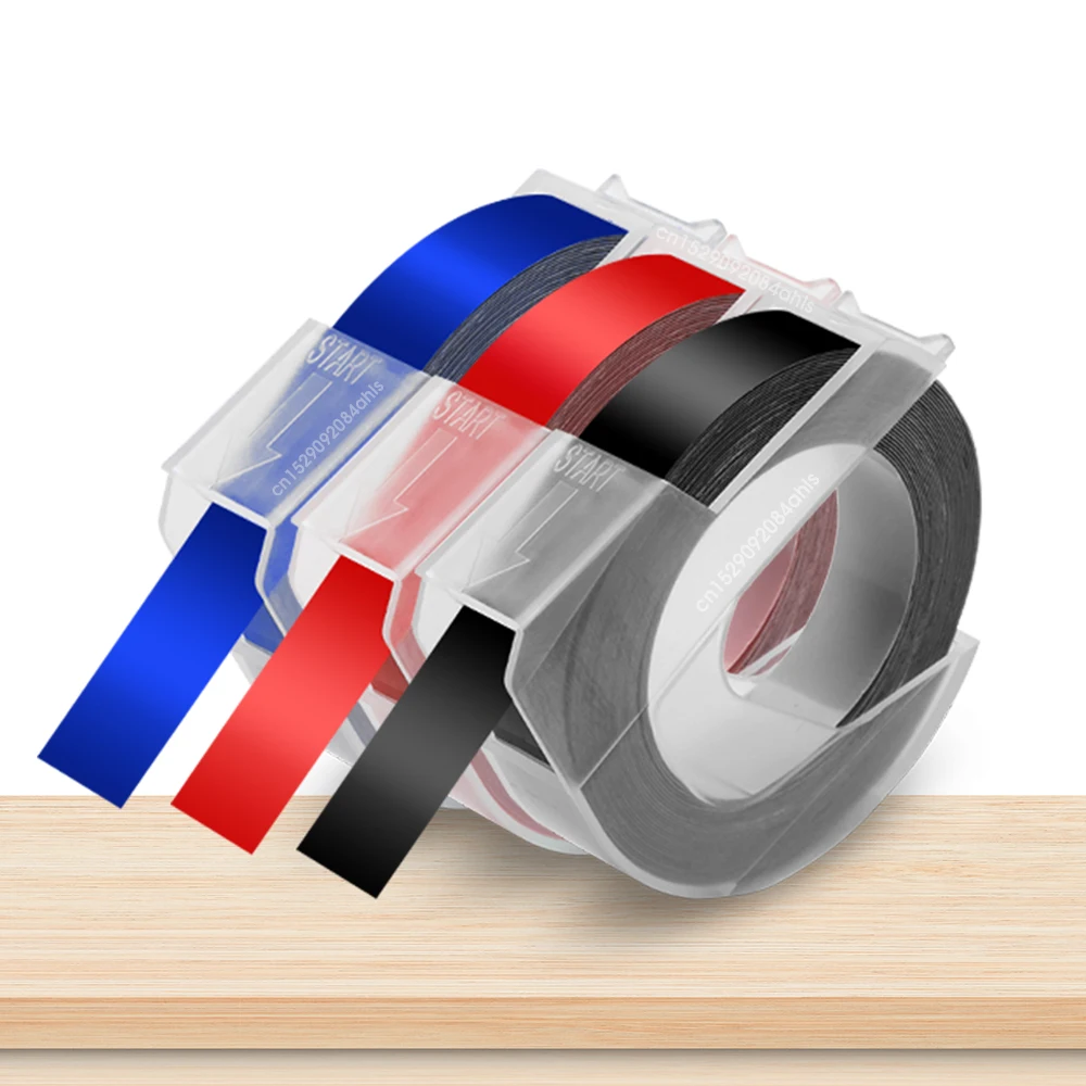 3D-Embossing-Label-Tape-Self-Adhesive-Sticker-Plastic-Tape-9mm ...