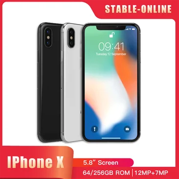 Original iPhone X 4G LTE CellPhone Unlocked 64GB/256GB ROM 5.8" A11 ...
