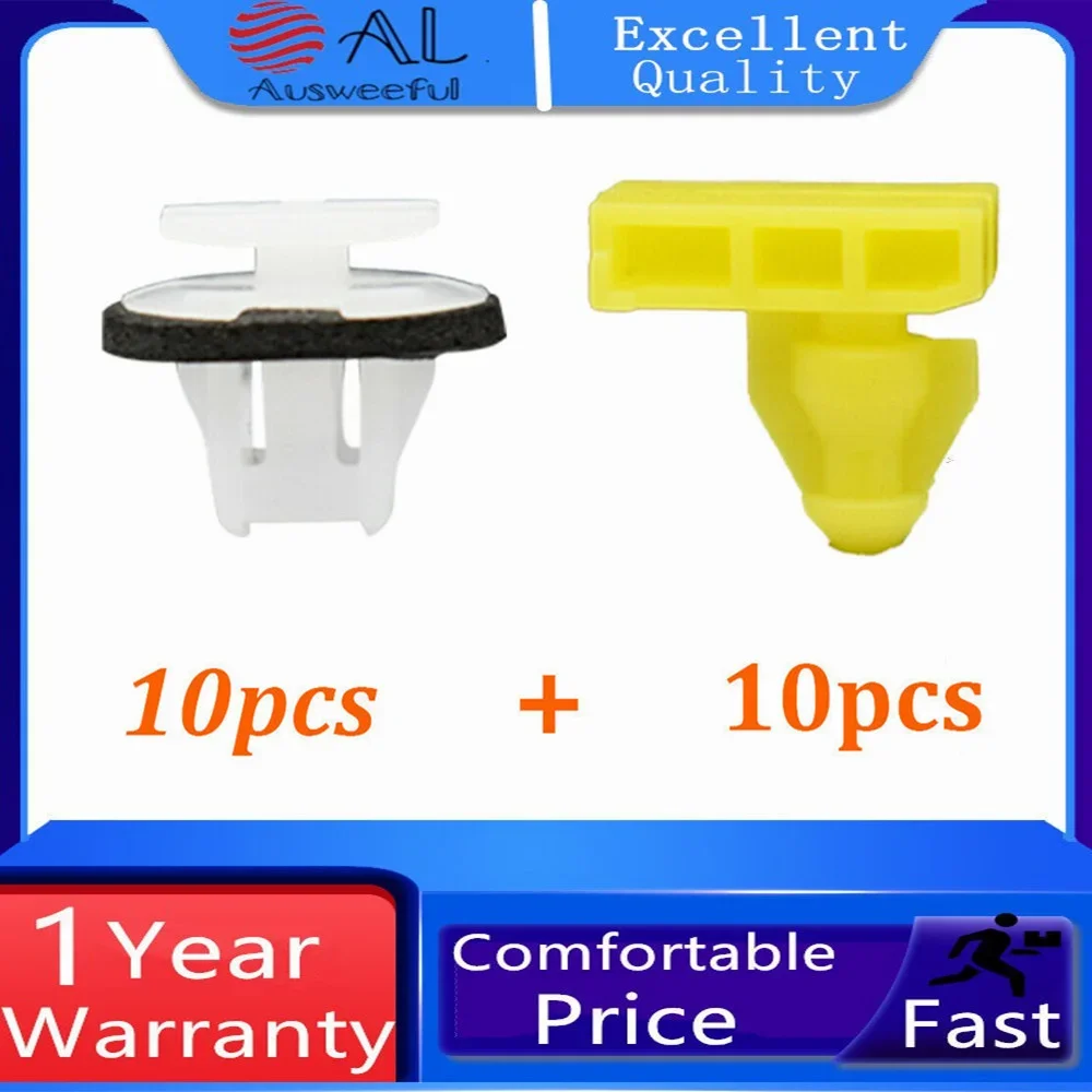 20 Pcs Car Wheel Arch Surround Trim Clips For Nissan Juke X-Trail T31 ...